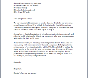 Sample Charity Letter - Smart Letters