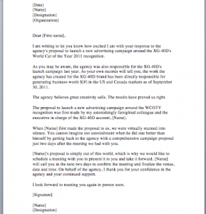 Sample Proposal Letter - Smart Letters