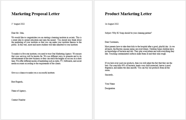 Smart Letters - Collection of Free Sample Letters